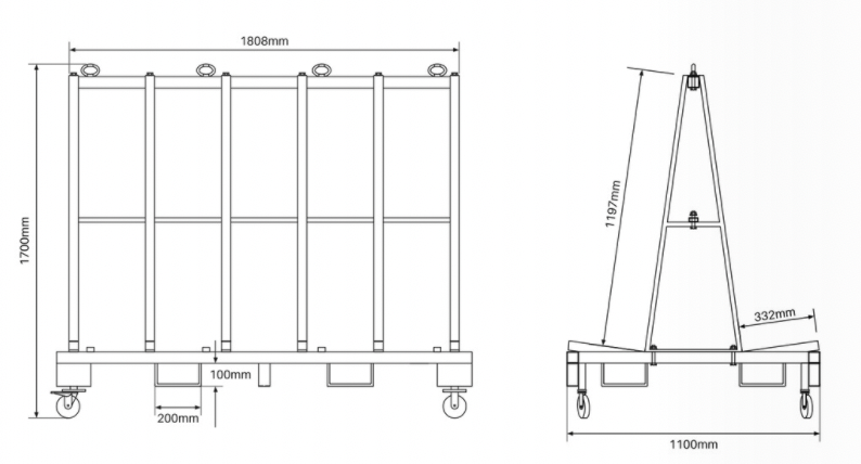 A-Frame Trolley – Glass Superstore